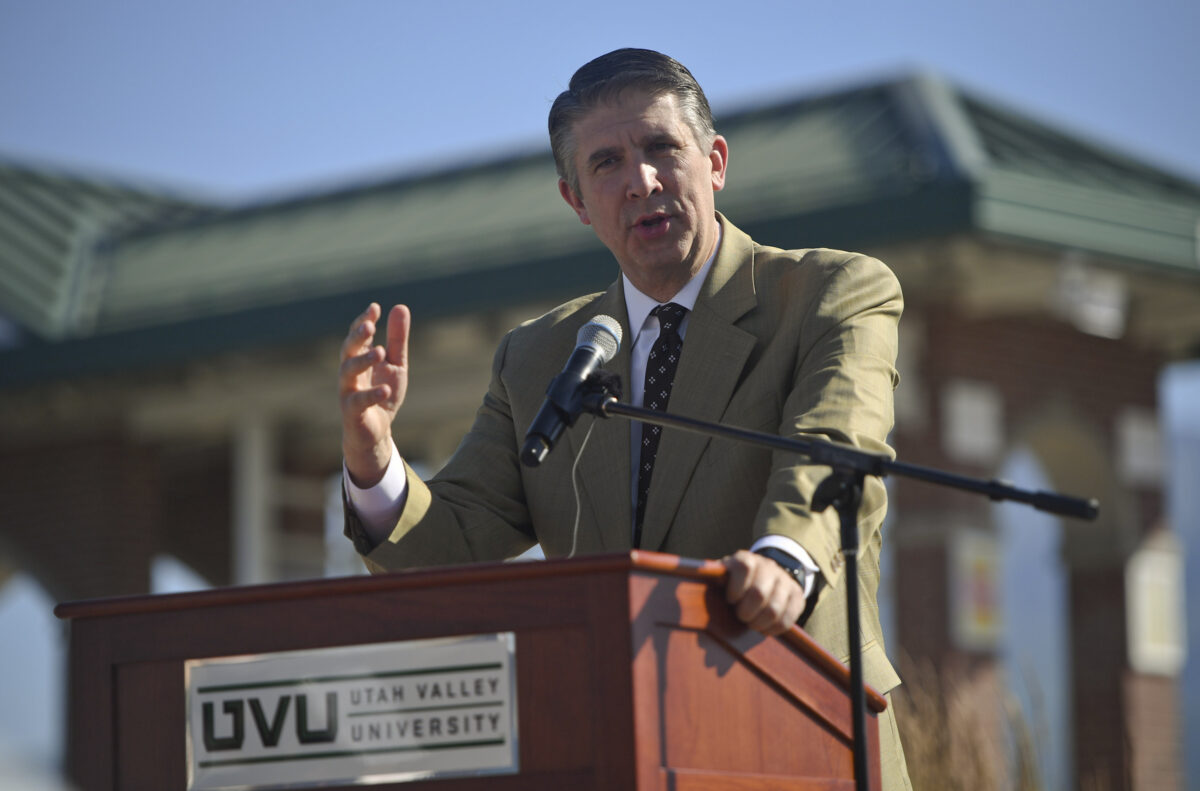 UVU breaks ground on pedestrian bridge across I-15 | News, Sports, Jobs ...